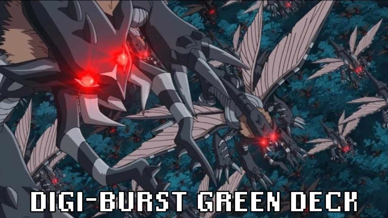 Digimon TCG: Green Digi-Burst Deck (BT04) - YouTube