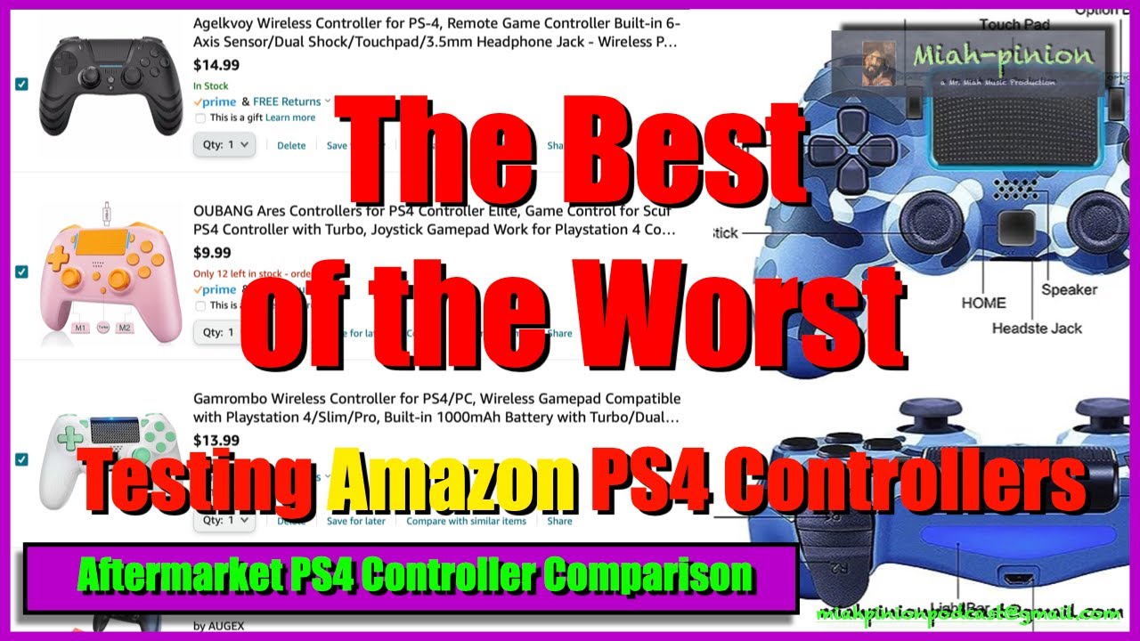 The Best of the Worst - Testing Amazon's 4 Cheapest PS4 Controllers ...