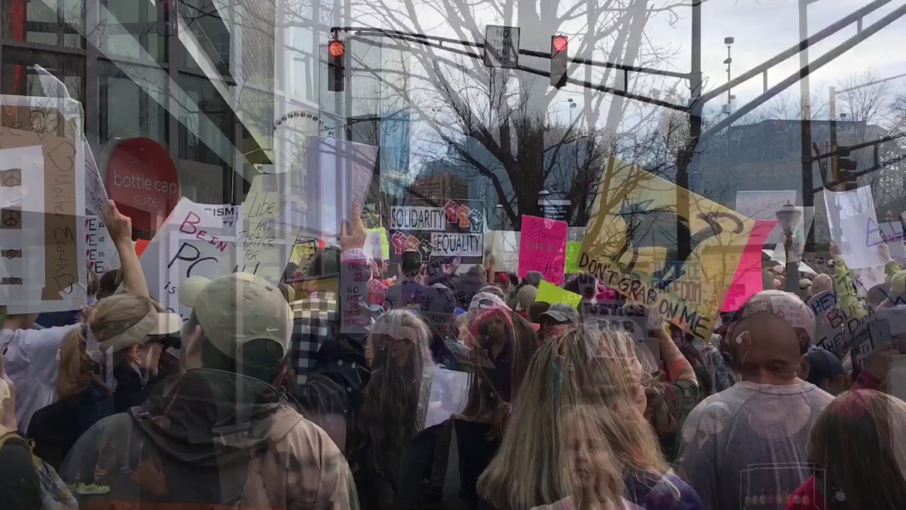 Highlights from Atlanta March for Social Justice and Women - YouTube