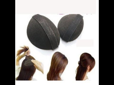 hair puff for thin hair using bumpit and puff maker!! every day quick ...