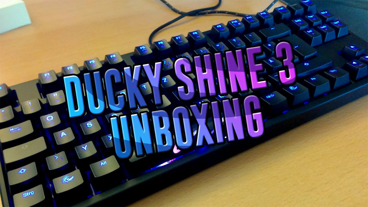 Ducky Shine 3 Unboxing und Features [German] - YouTube
