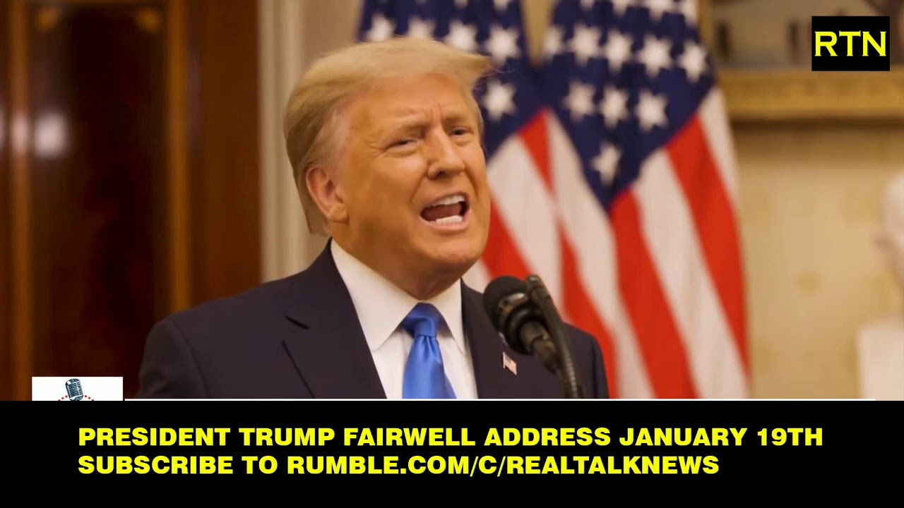 President Trump Farewell Speech Today Jan 19th / Trump Addresses The ...
