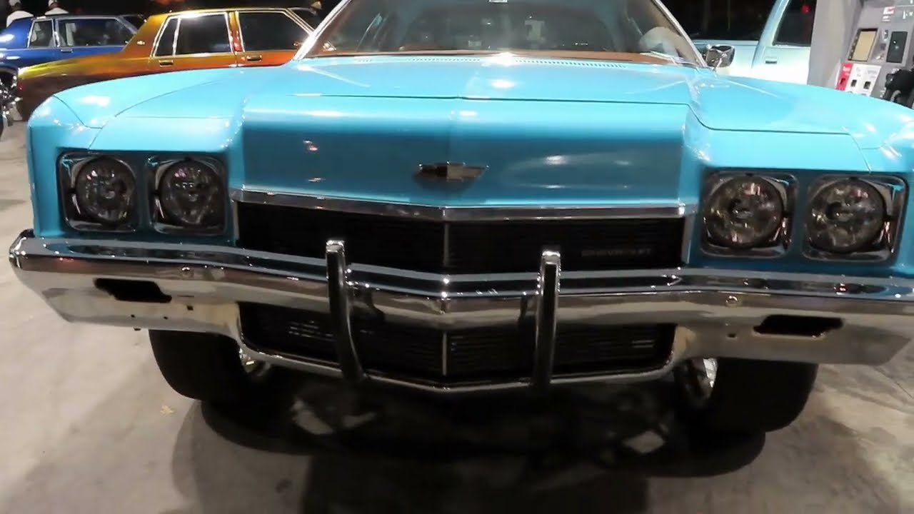 1972 HardTop Donk Carolina Blue on 26' Gold Forgiatos - YouTube