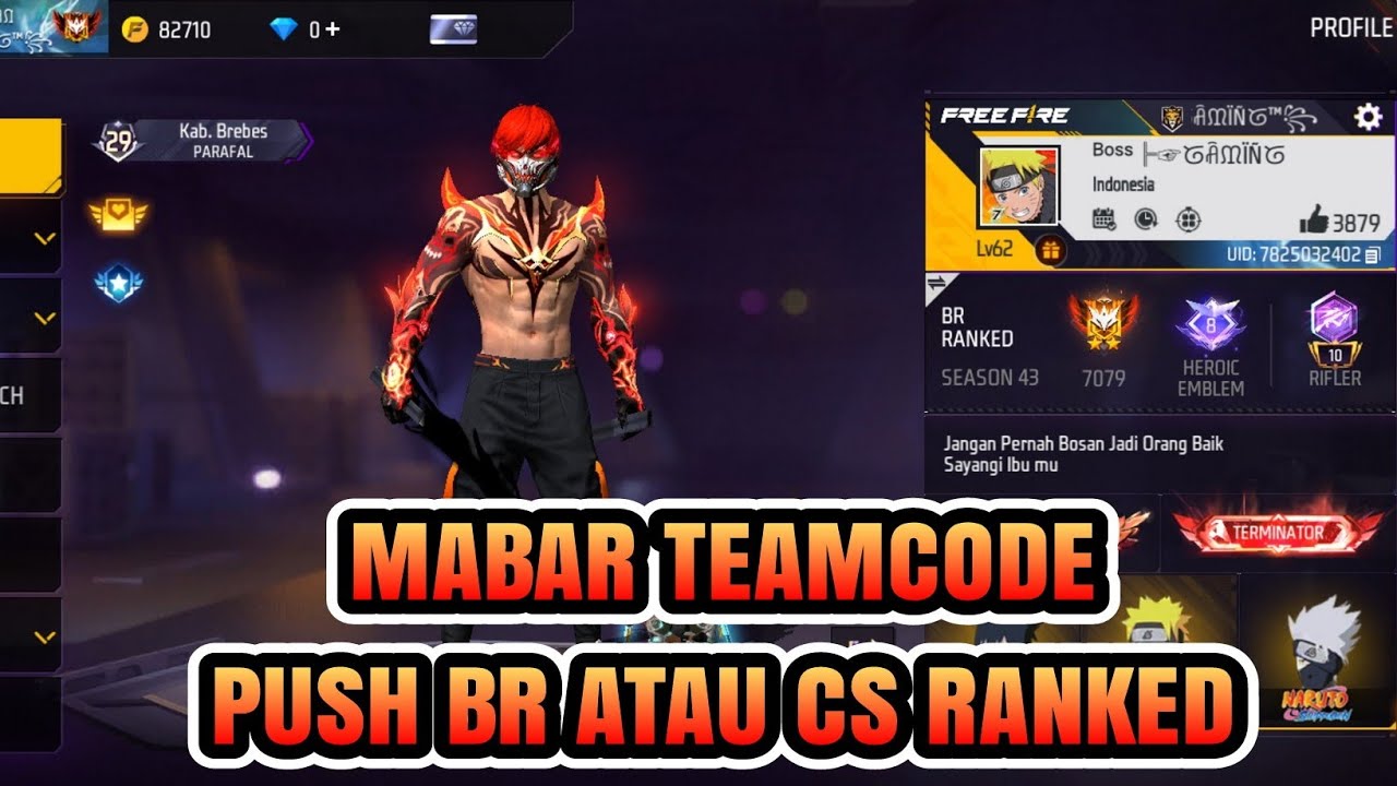 🔴Live ! MABAR TEAMCODE PUSH BR CS RANKED - YouTube