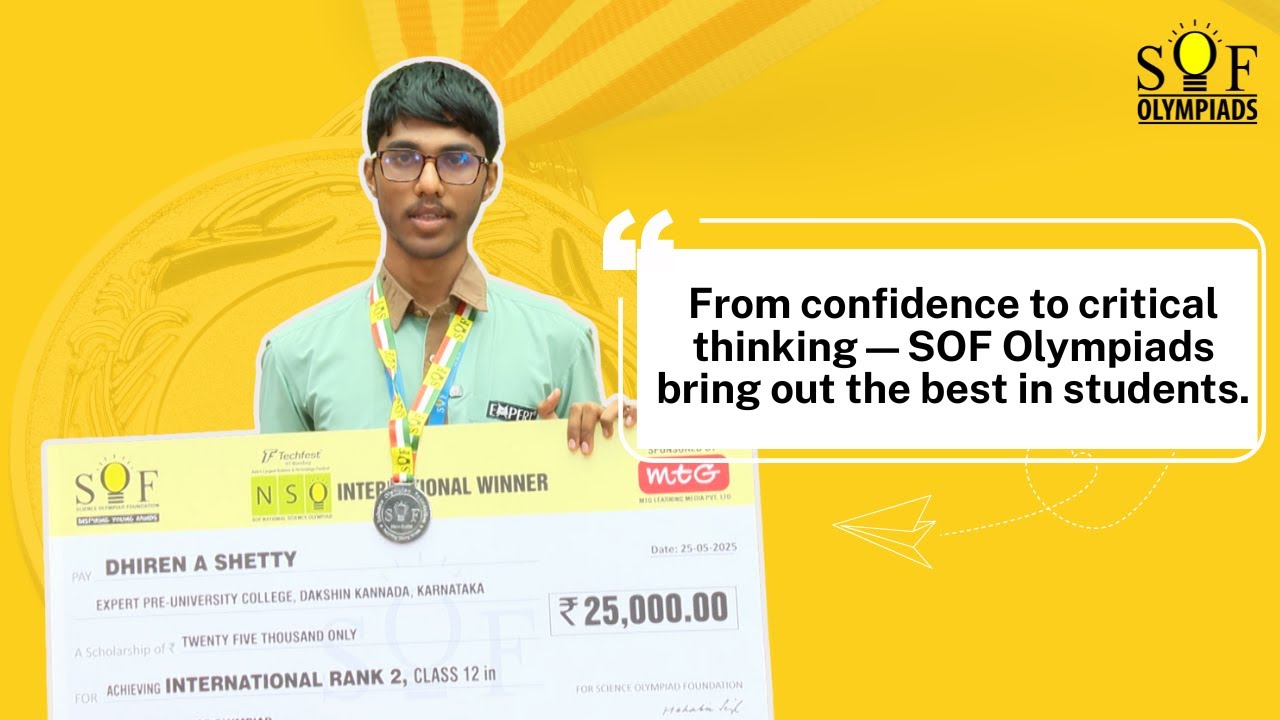 SOF Achievers | Dhiren | Expert-pre university | SOF NSO International ...