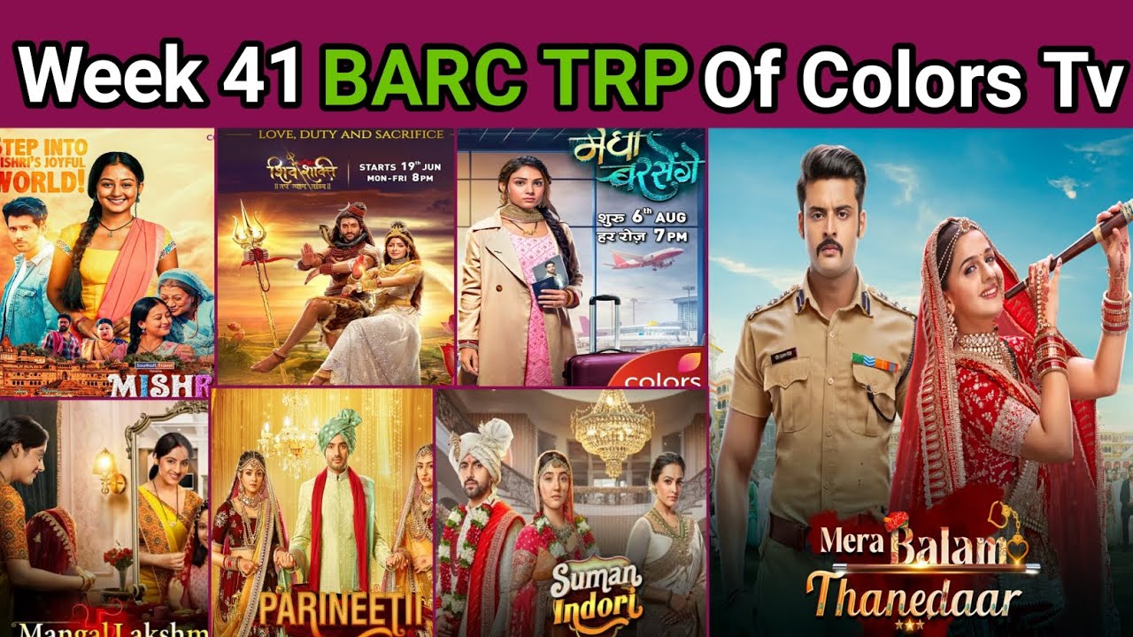 Colors TV All Shows Trp of This Week 41 (2024) Barc Trp Of Colors TV ...
