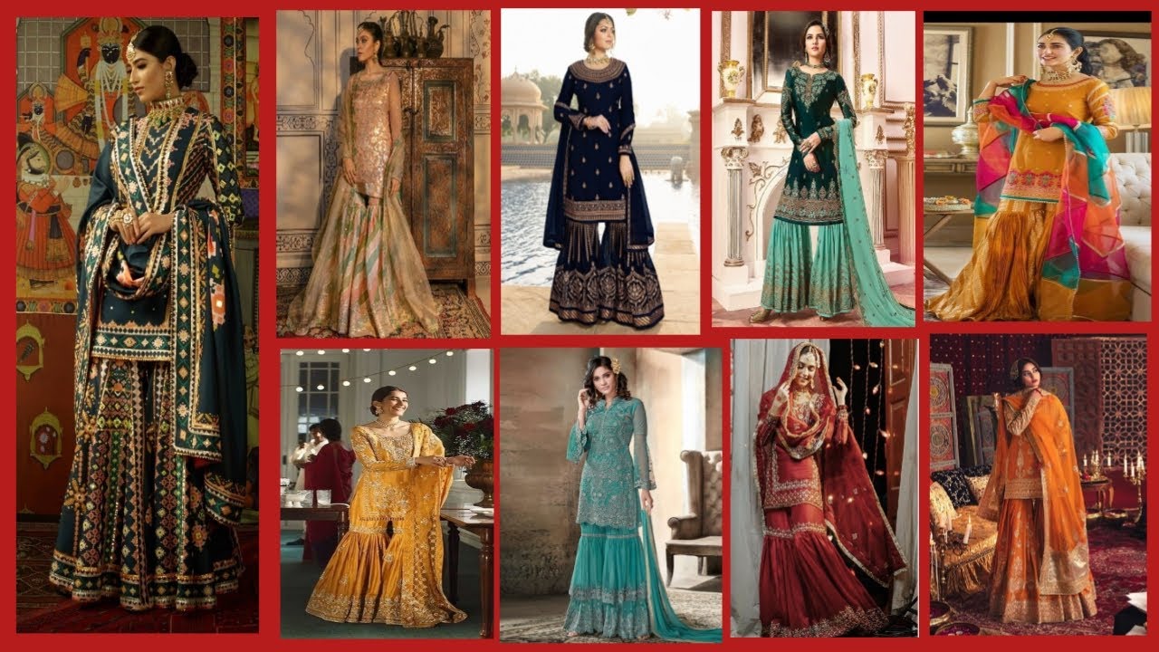 Latest Fancy Gharara sharara Design2022 /Gharara sharara Desiging Ideas ...