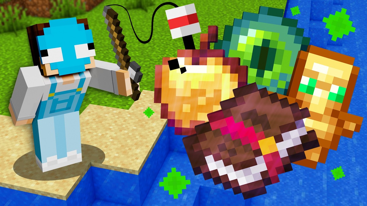 I Secretly Made Fishing OP in Minecraft... - YouTube