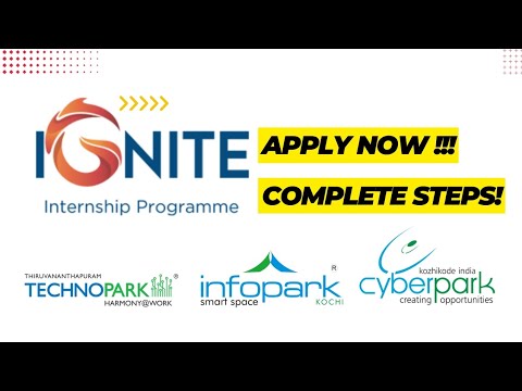 IGNITE Internship Programme Kerala 2024 |How to apply ignite Internship ...