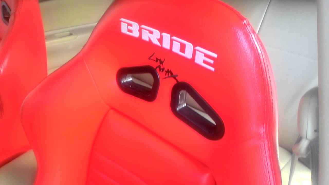 BRIDE racing seat review รีวิว เบาะ bride เบาะซิ่ง - YouTube