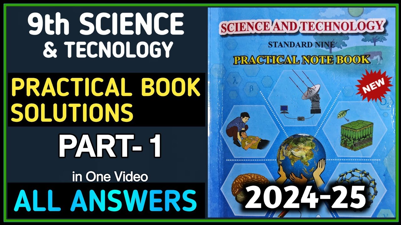 9th Science & Technology | Practical Book Answers Part-1 | Balbharti ...