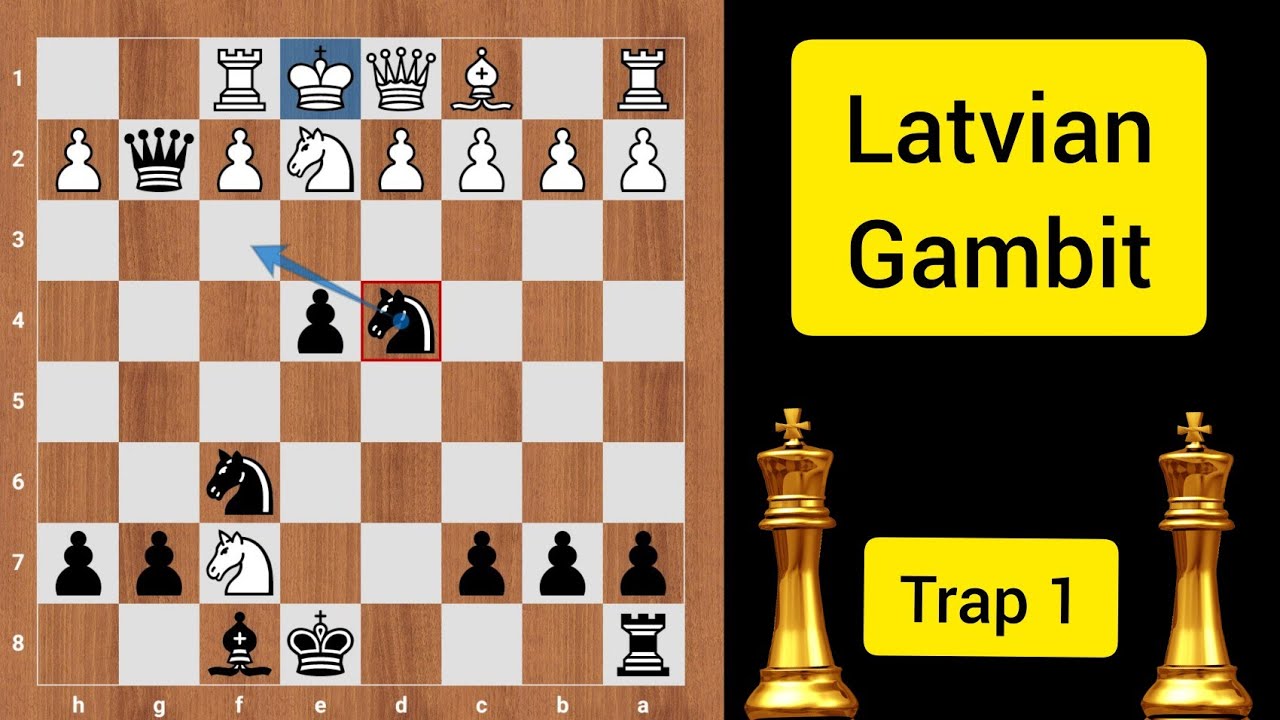Latvian Gambit : Trap 1 | Chess Opening traps | #Chess #shorts - YouTube