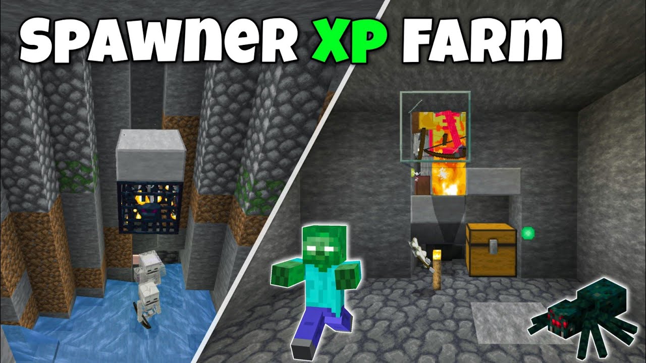 Easy Mob Spawner Xp Farm Minecraft 1.20! Zombie/Skeleton/Spider Spawner ...
