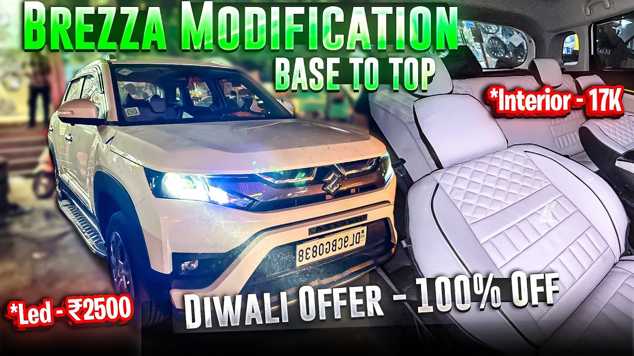 Brezza LXI To ZXI Modified At Karol Bagh🔥Brezza Modification - YouTube