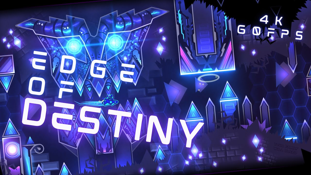 NEW TOP 15!??! Edge of Destiny (EXTREME DEMON) | Geometry Dash (4k ...
