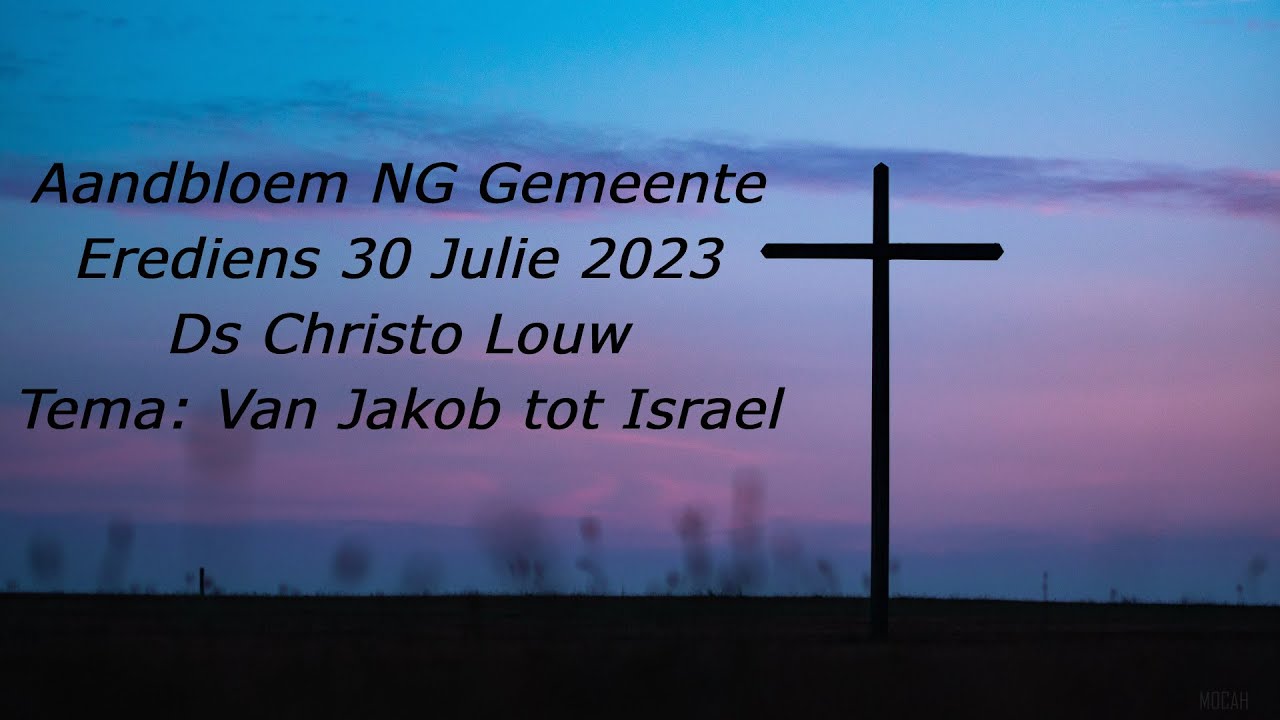 Erediens 30 Julie 2023 - Ds Christo Louw - YouTube
