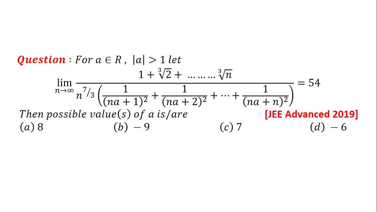 Video Solution | Limits-Continuity-Differentiability | Question-3 | JEE Advanced-2019 - YouTube