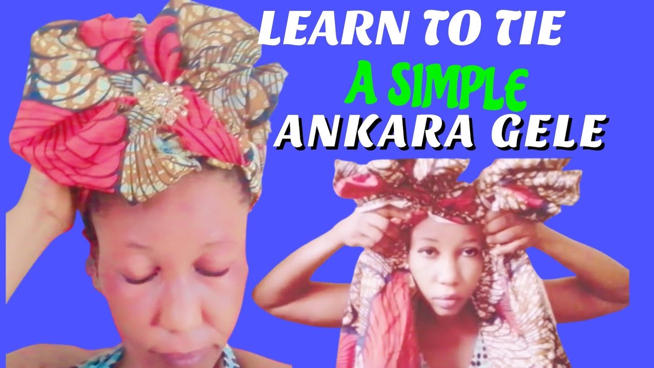 HOW TO TIE ANKARA GELE WITH RUBBER BAND - YouTube