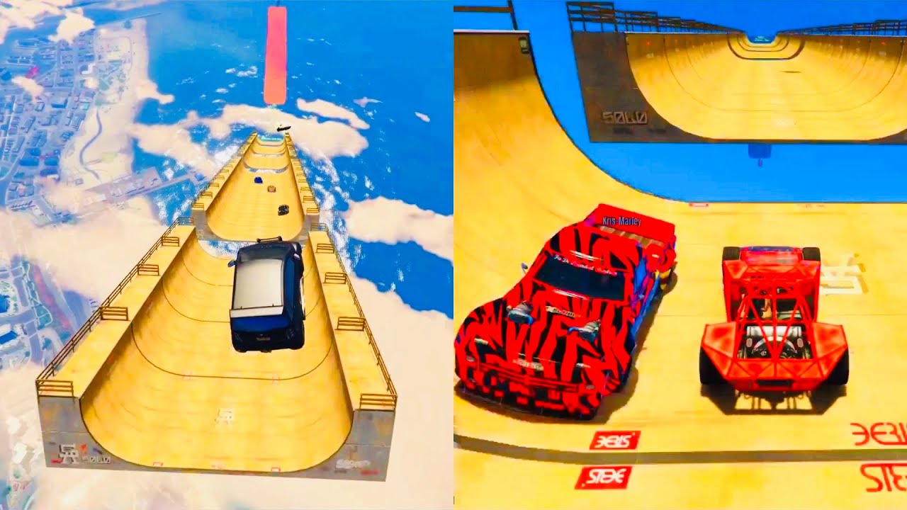 GTA V ONLINE FACE TO FACE MEGA RAMP DE SKATE !!! - YouTube