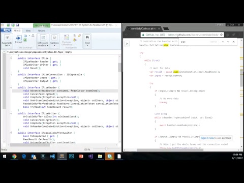 .NET Core Design Reviews: System.IO.Pipelines - YouTube
