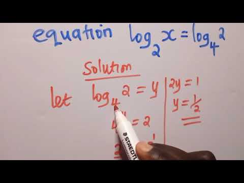 Solve this Logarithmic equation with different bases - YouTube