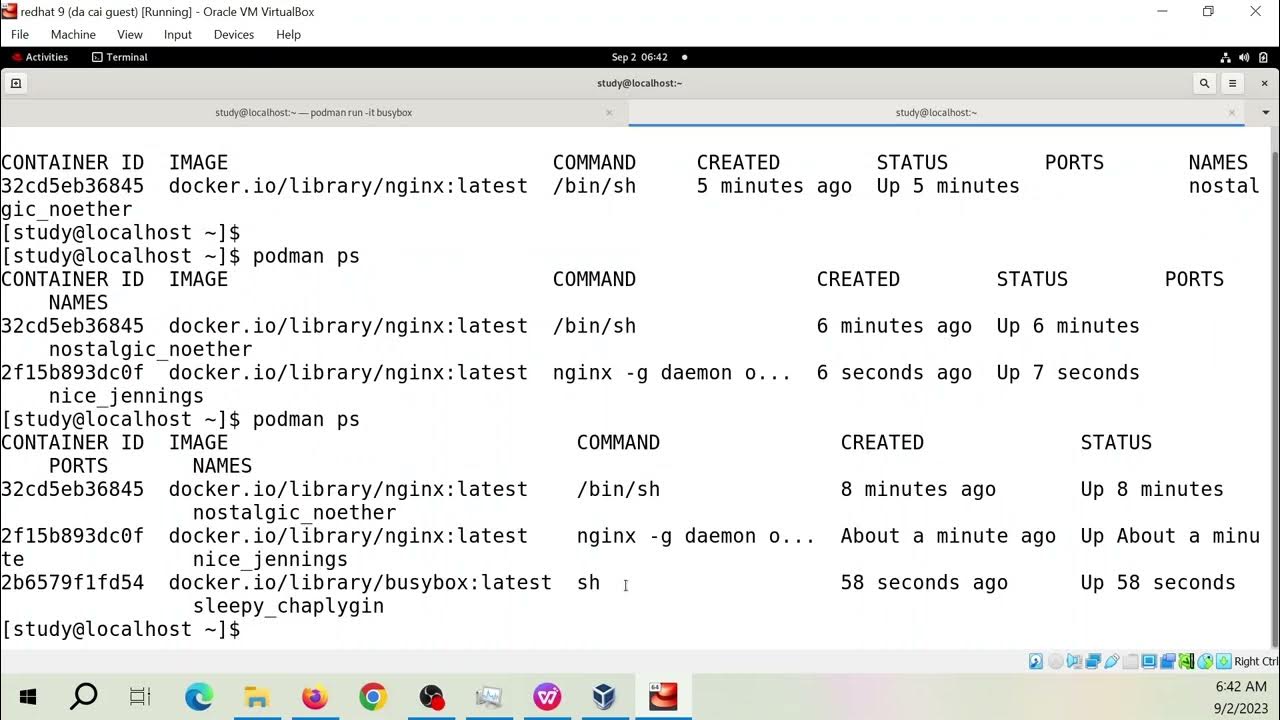 Redhat Linux 9 Lab: Running Containers with podman - YouTube