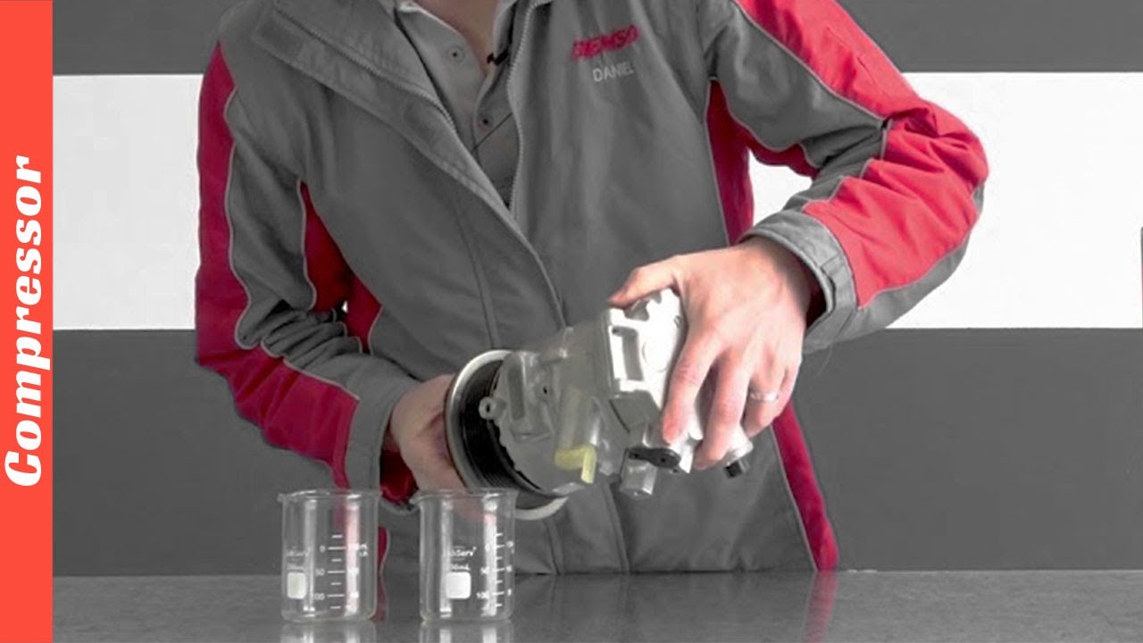 Oil Balancing for Car AC Compressor Filling EN - YouTube