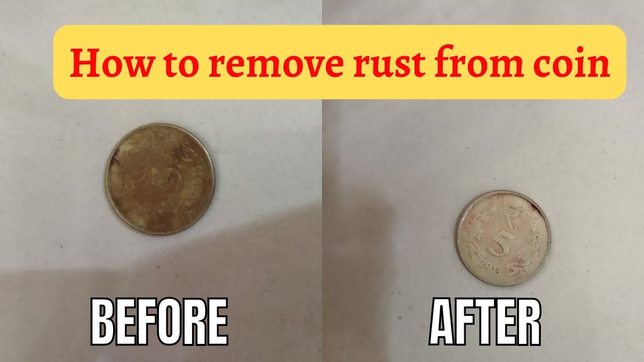 How to remove rust from coin experiment😮😮😮😮 - YouTube