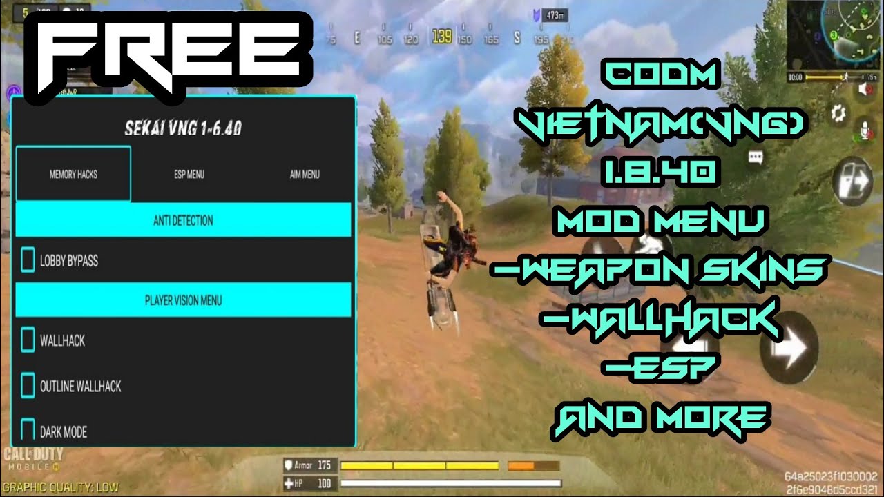FREE CODM VIETNAM(VNG) MOD MENU | WEAPON SKINS - YouTube