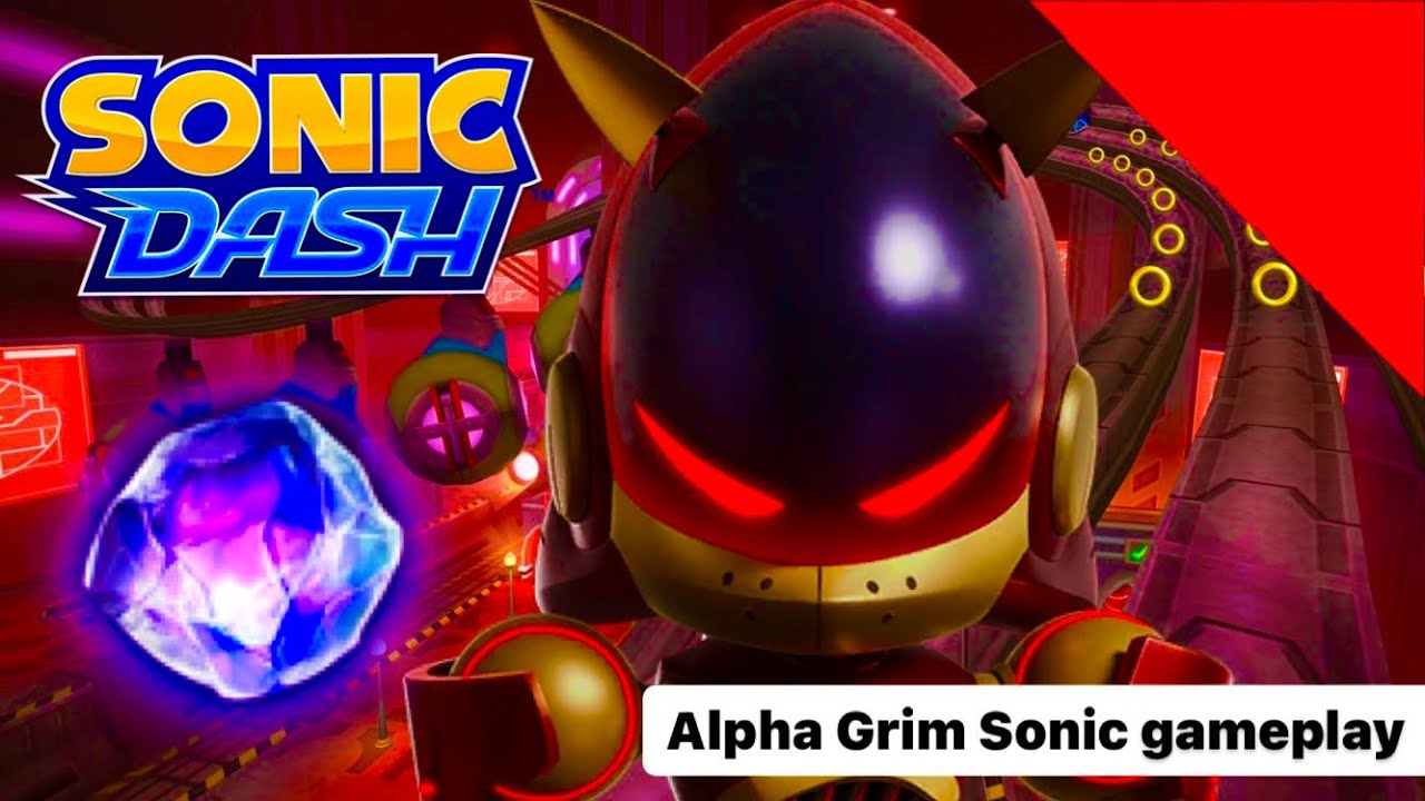 Sonic dash: alpha grim sonic gameplay - YouTube
