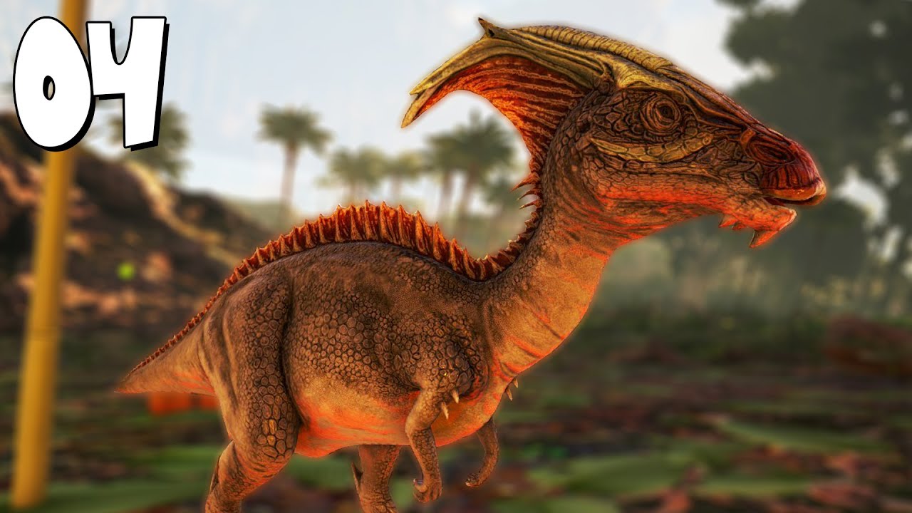 MEET OUR NEW BABY PARASAUR | ARK SURVIVAL THE HUNTED | EPISODE 4 - YouTube