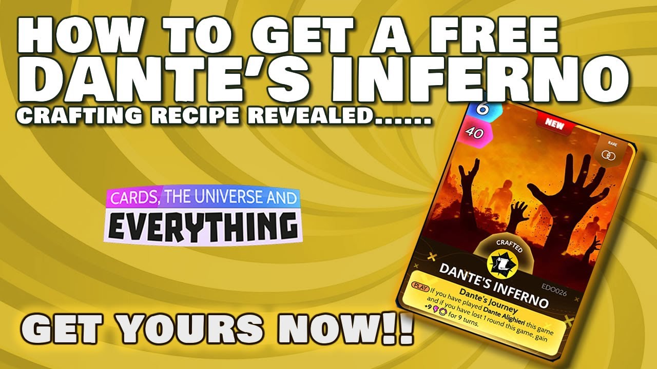 How to craft Dante's Inferno card. Cards Universe and Everything - YouTube