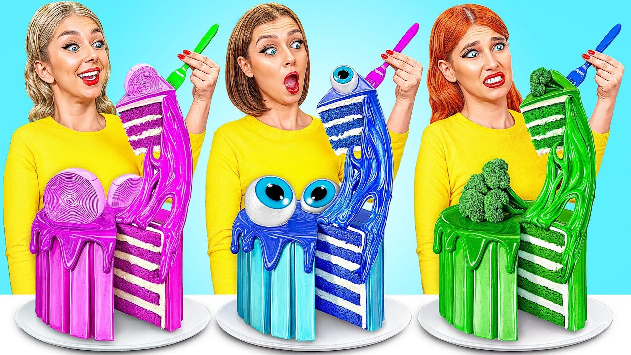 Food of The Same Colors Challenge | Funny Food Situations by Mega DO ...