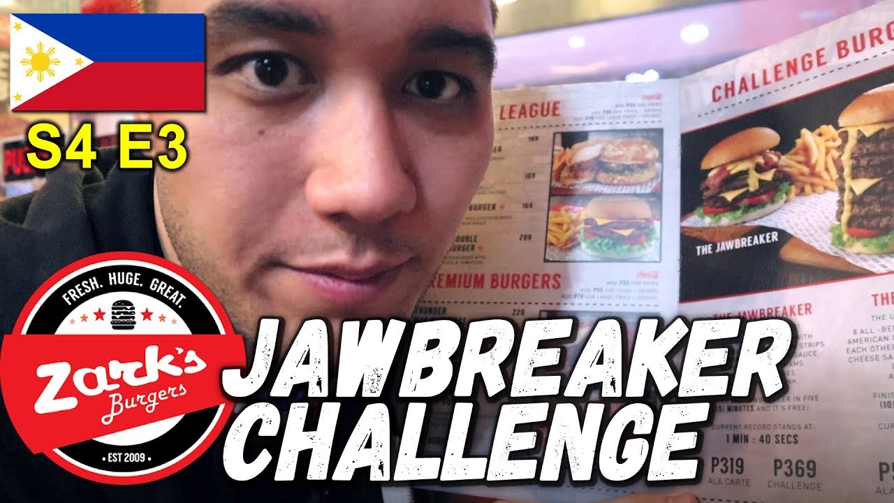 Zark's Burgers Jawbreaker Challenge - PHILIPPINES VLOG 03 [SEASON 4 ...