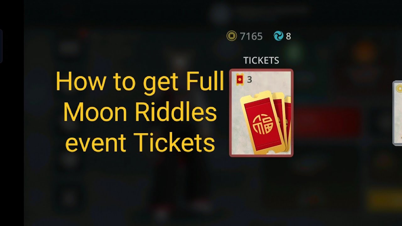 Shadow Fight 3 Full Moon Riddles Event Tickets How to get Full Moon ...