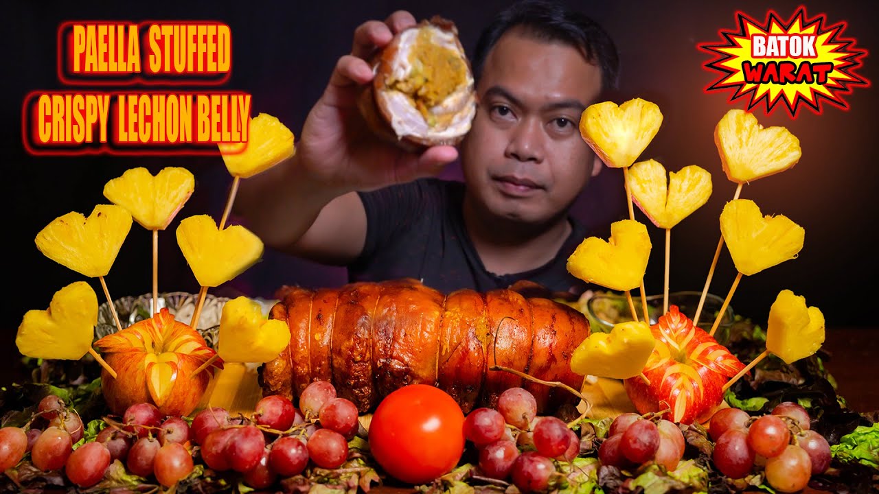 LECHON BELLY WITH A TWIST I PAELLA STUFFED CRISPY LECHON BELLY I PINOY ...