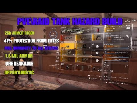 Division 2 RAID\PVE Hazard Protection Tank Build 47% Protection From ...