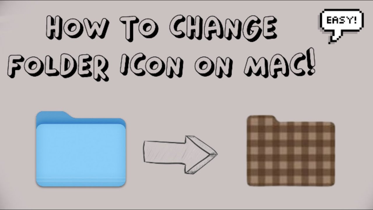 How to change folder icon on mac - YouTube