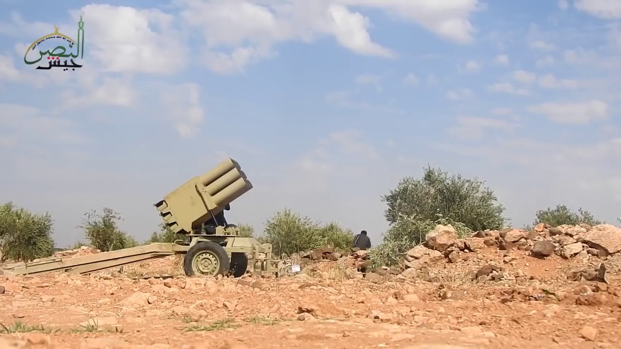 FSA target regime forces advancing on Abu Dali, east Hama, with 128mm ...