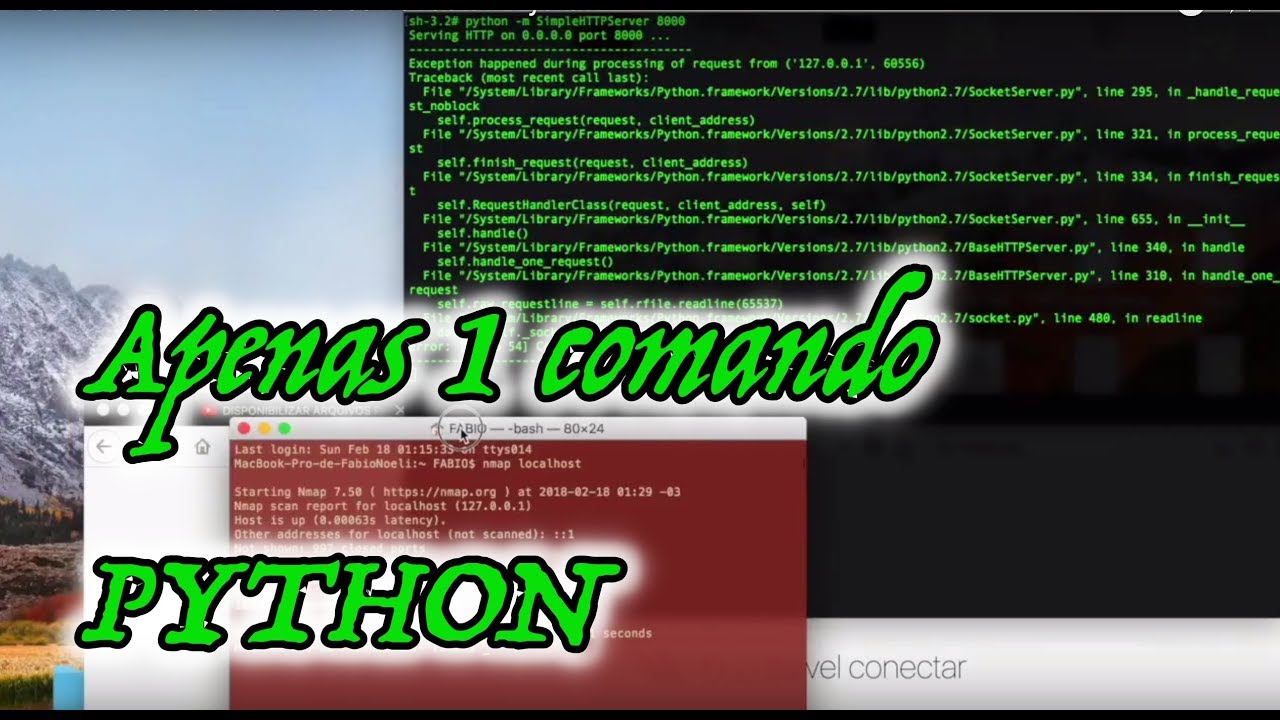 Compartilhando arquivos com 1 único comando em Python - YouTube