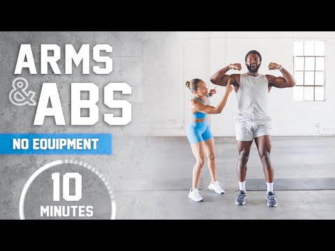 10 Minute Arms & Abs [No Equipment + Modifications]