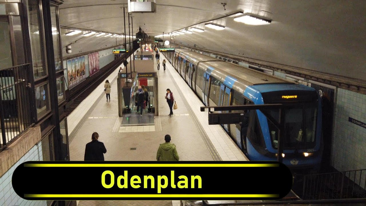 Metro | Tunnelbana Station Odenplan - Stockholm 🇸🇪 - Walkthrough 🚶 ...