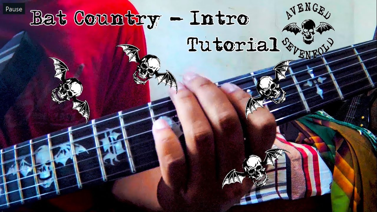 Tutorial Gitar Intro Bat Country - Avenged Sevenfold - YouTube
