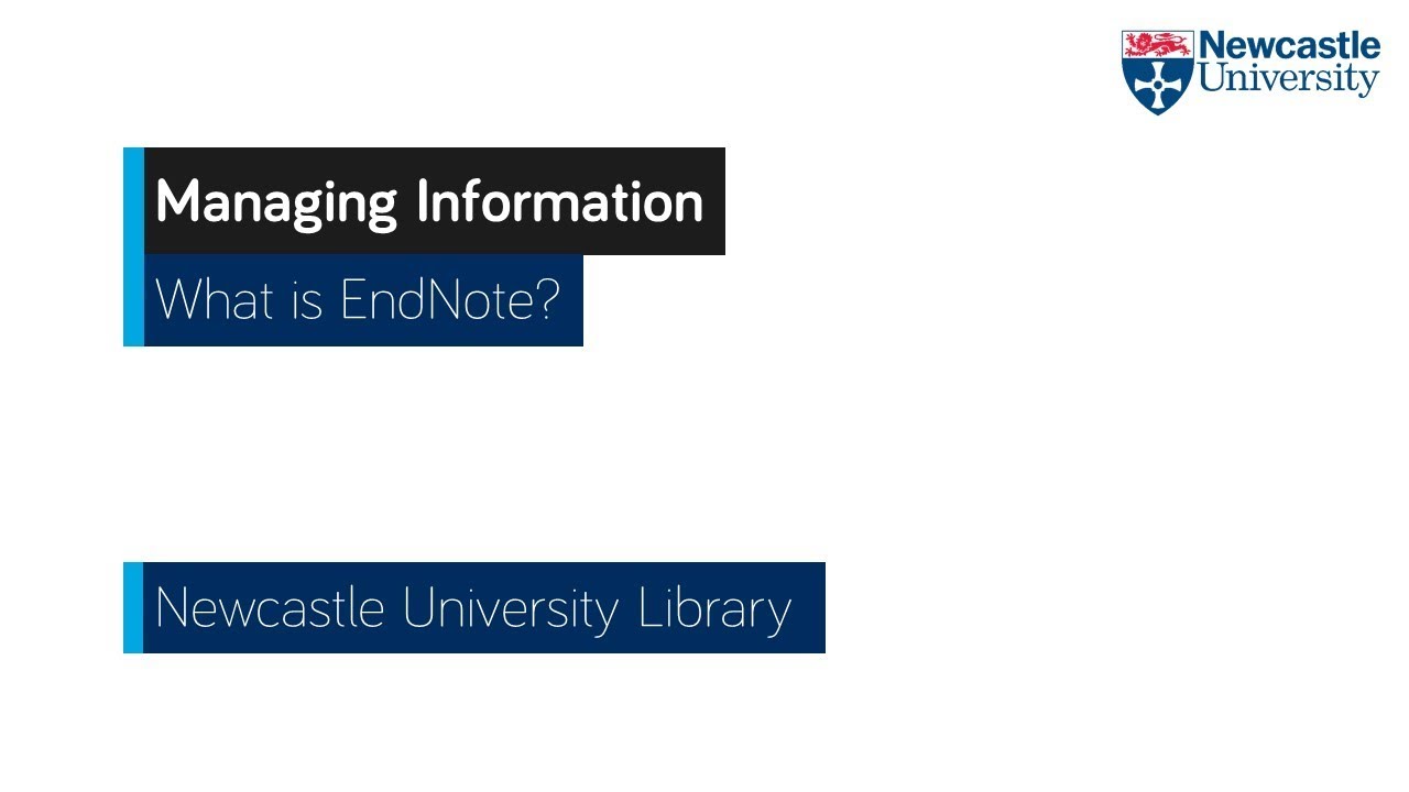 What is EndNote? - YouTube