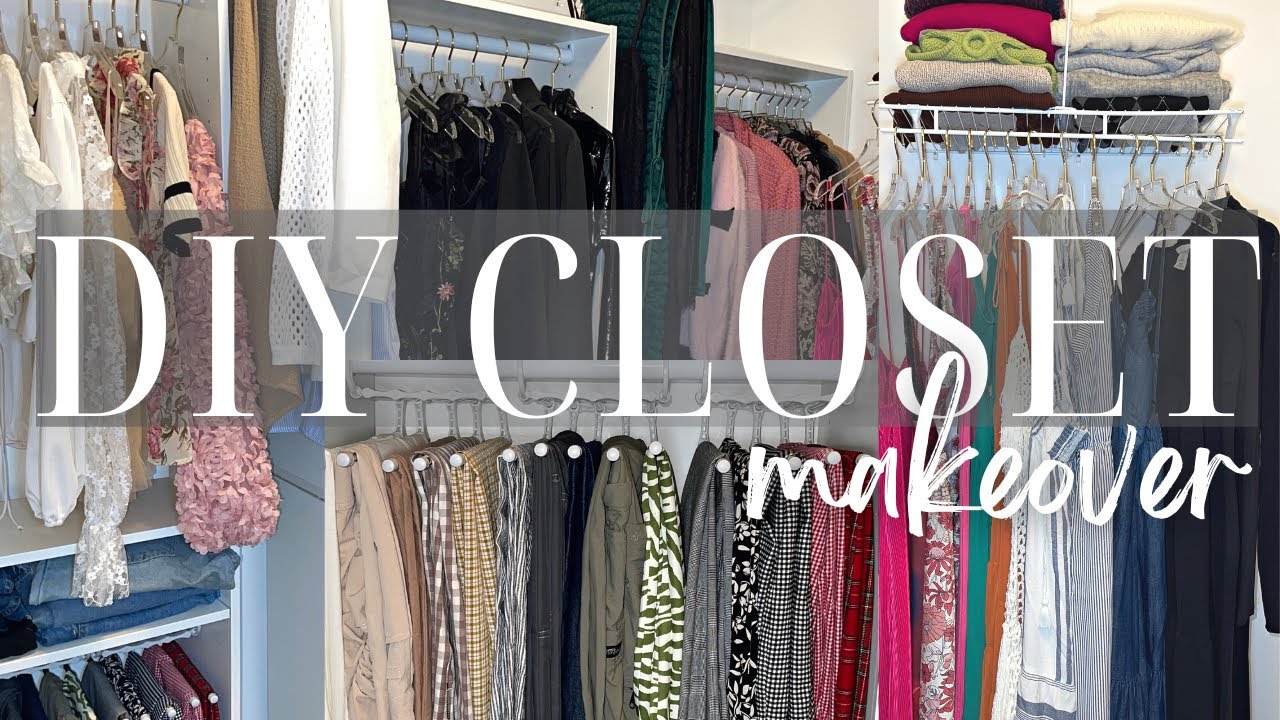 DIY Closet Transformation | Closet Makeover | Custom Closet System ...