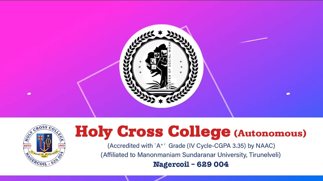 Highlights of Department of Social Work, Holy Cross College(Autonomous ...