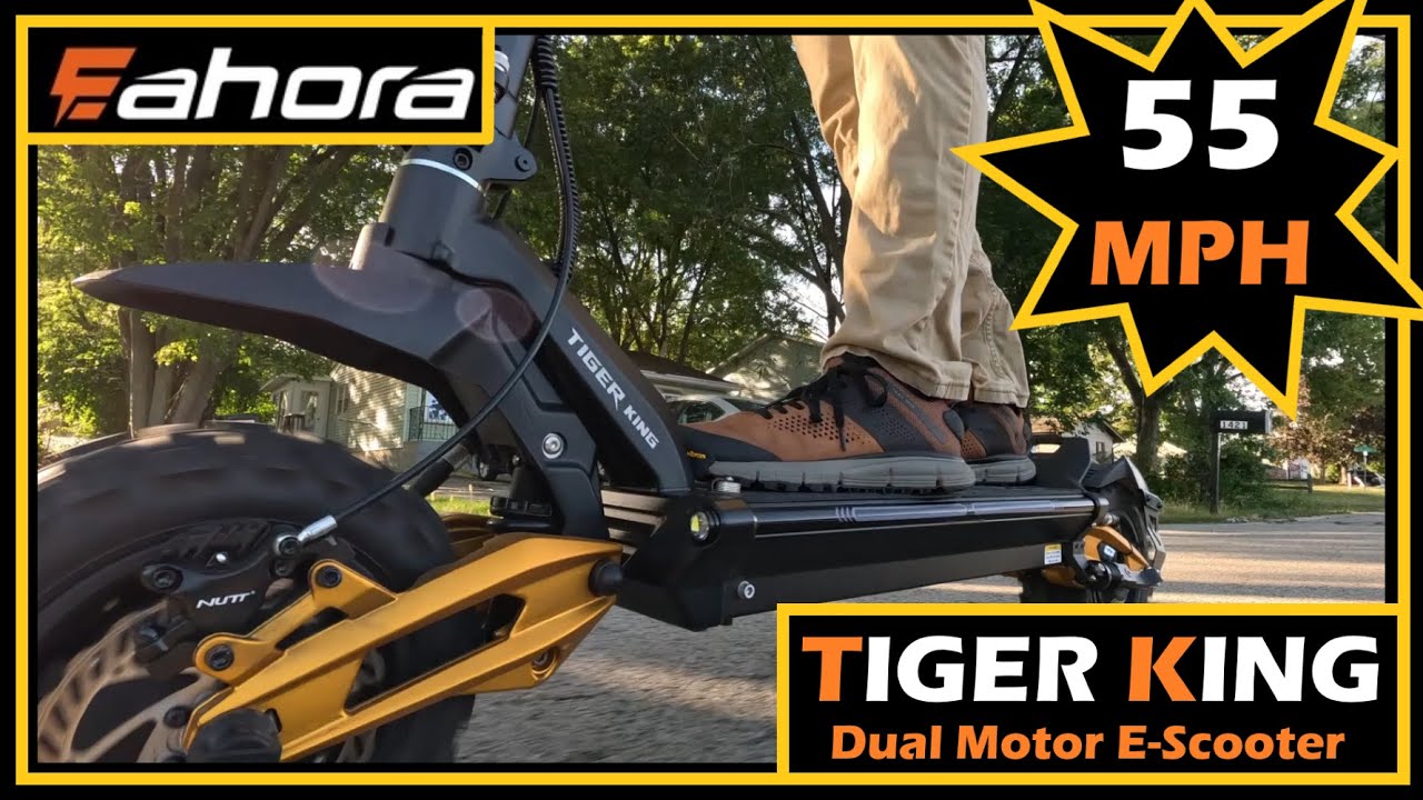 Eahora Tiger King, Dual Motor, 55mph E-Scooter **Review** - YouTube