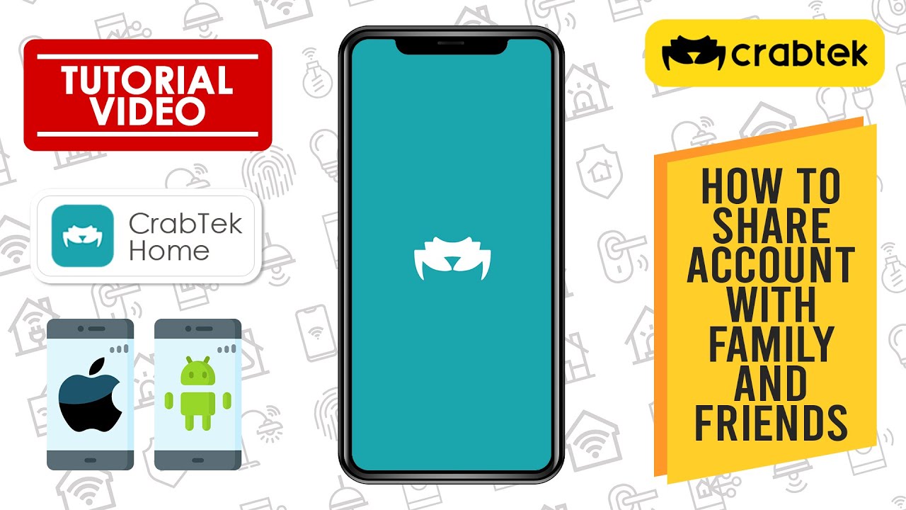 How to share account with family and friends | Crabtek Home - YouTube