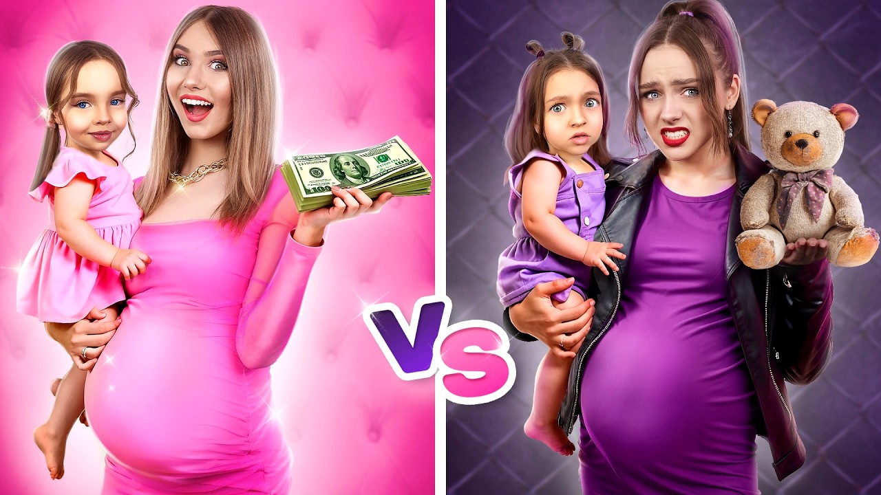Good Pregnant vs Bad Pregnant! Nice Girl vs Evil Girl Became Moms - YouTube