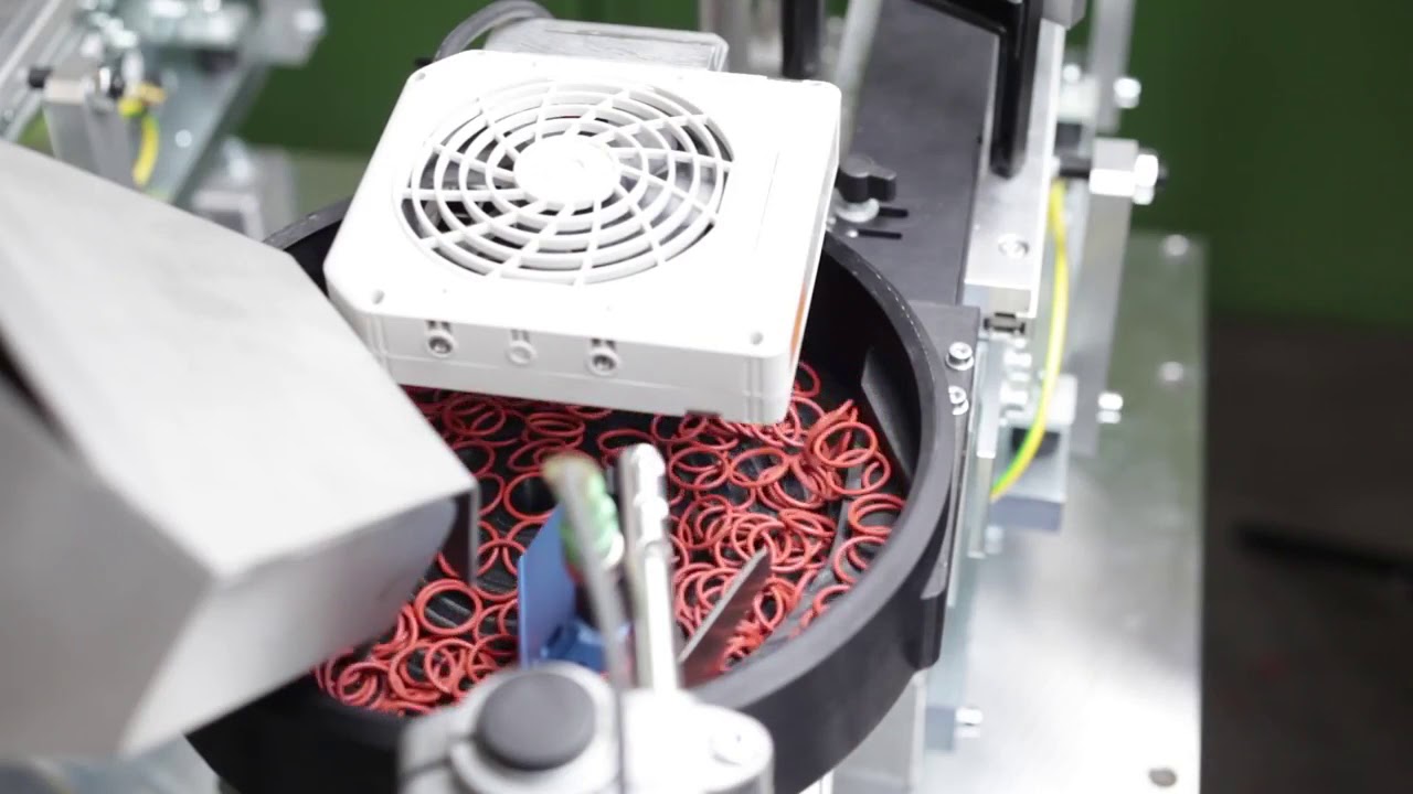 Vibratory Bowl Feeder for O Rings - RNA Automation Ltd - YouTube